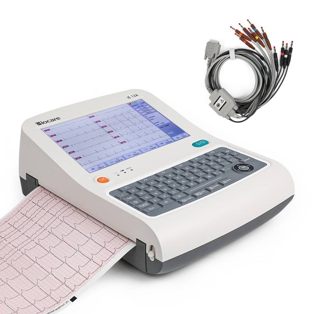 Biocare Digital 12-Lead EKG/ECG Machine with Automatic Interpretation, 12-Channel for Fast and ...